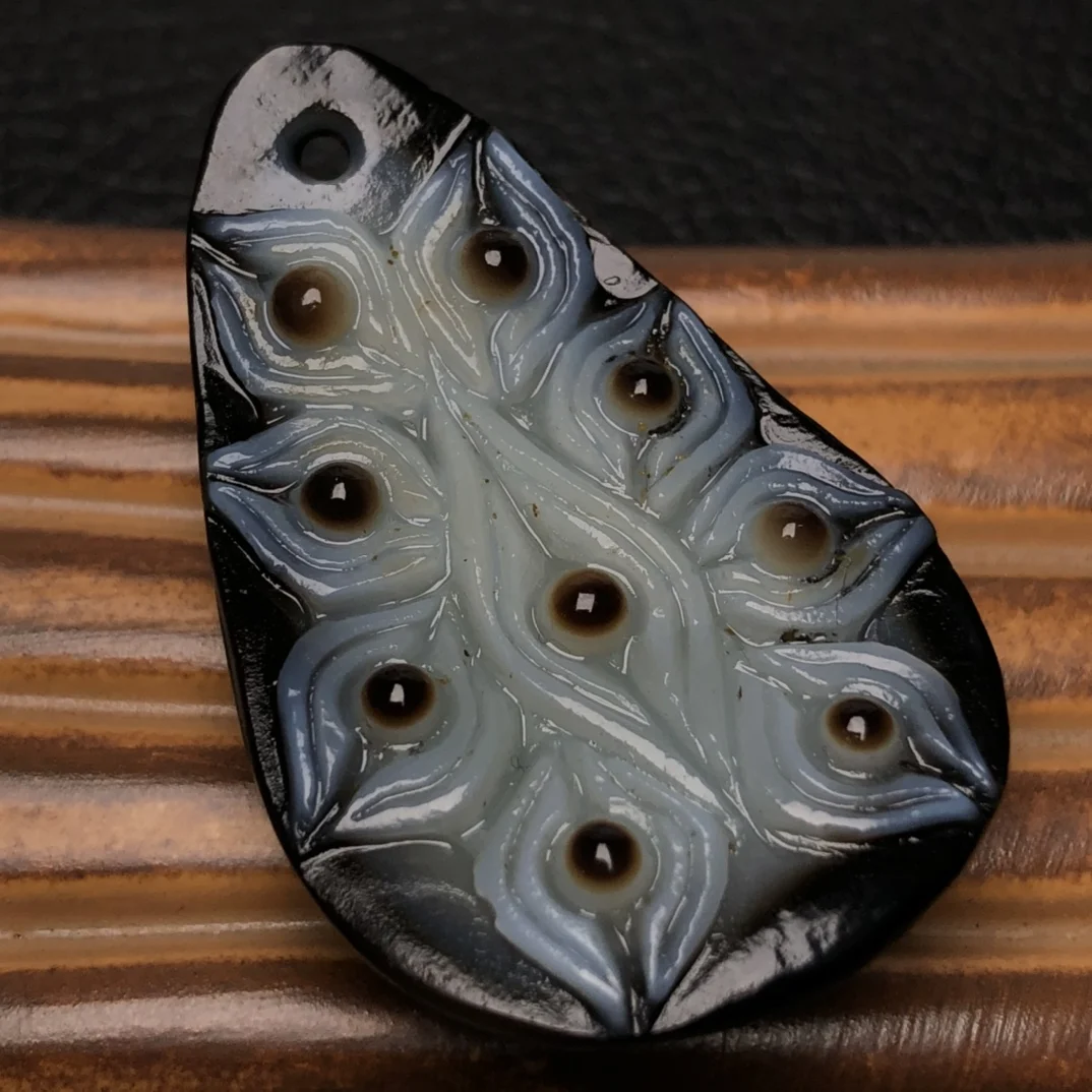 Pendants-collectibles-Tianyan-Bodhi-natural-agate-amulets-gods-and ...