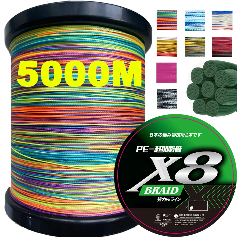 Generic Thornsline 5000m 1000m 8 Braided Upgrade Japan Multifilament Pe ...