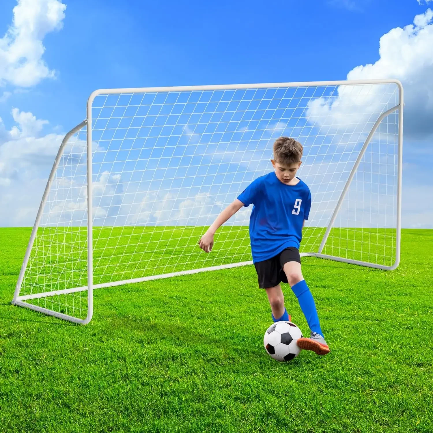 Soccer-Goal-Set-12x6-FT-for-Backyard-Portable-Soccer-Goal-Ground-Stakes ...