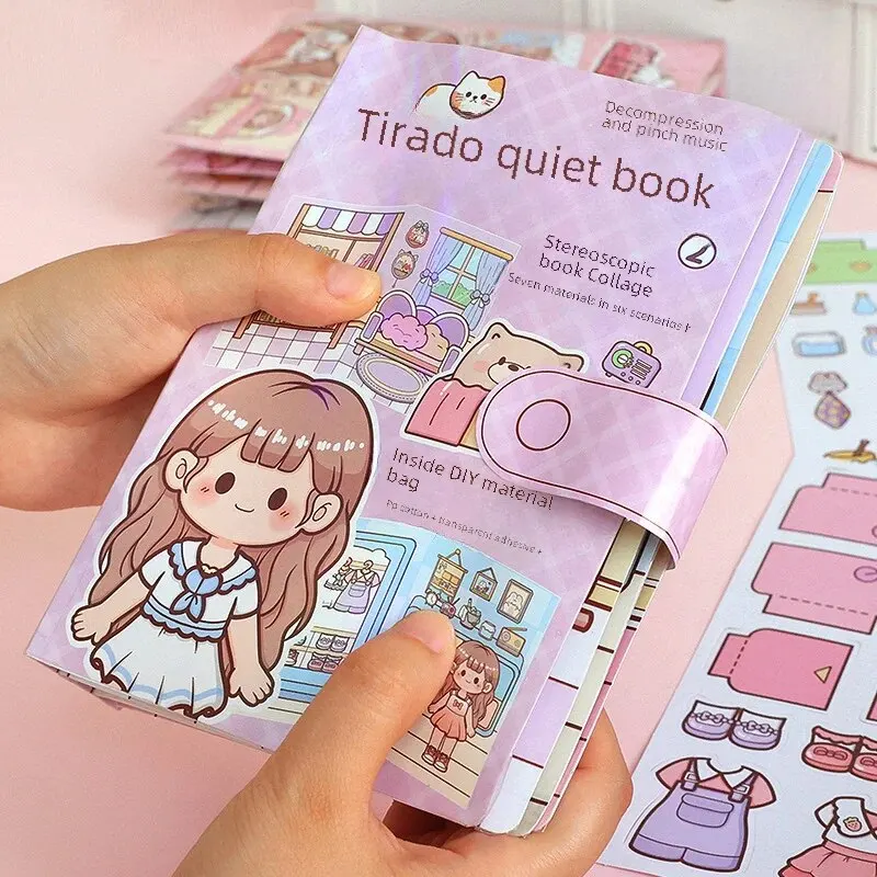 3D-Cartoon-Girl-Heart-Creative-Stereoscopic-Mechanical-Children-Fun ...