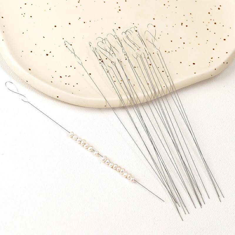 Needle Diy Jewelry Accessory | Beads Pearls Thread Needle - Jewelry ...