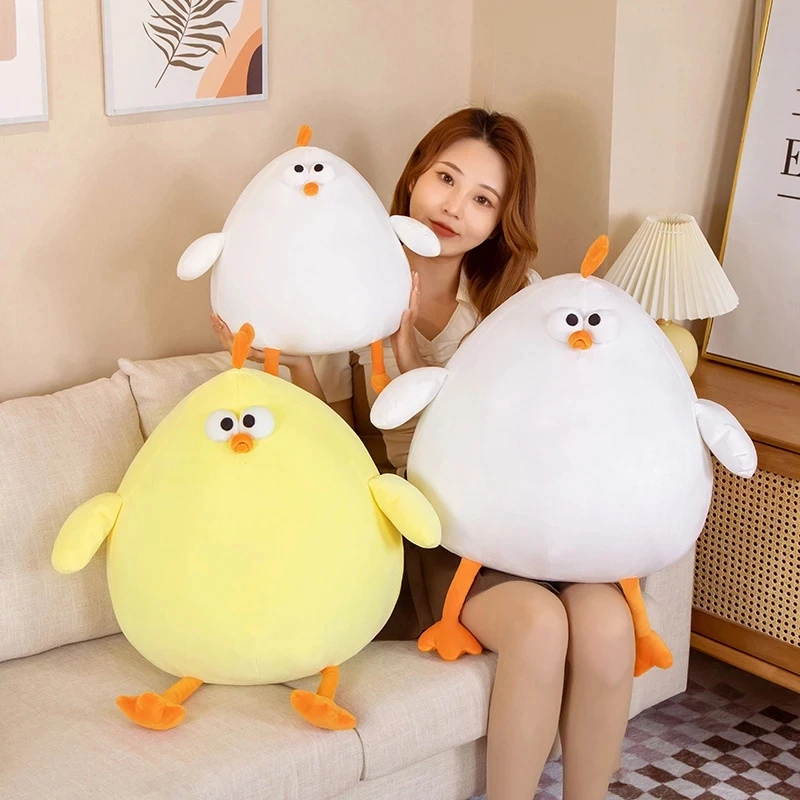 New-Cute-Anime-Fat-Chicken-Plush-Toys-Stuffed-Animals-Seagull-Chick-Big ...