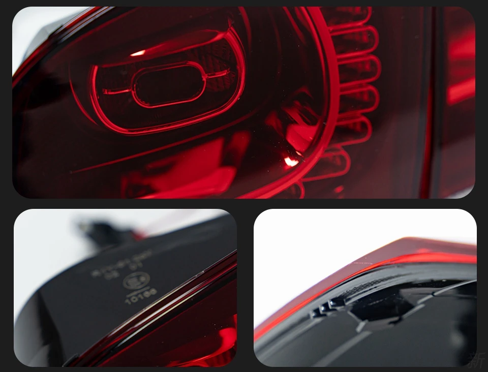 VW Golf 6 Tail Lights 2009-2012 Golf6 R20 LED Tail lamp light LED DRL ...