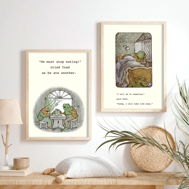 Frog-and-Toad-Cookies-Illustrations-Poster-Must-Stop-Eating-Funny-Quote ...