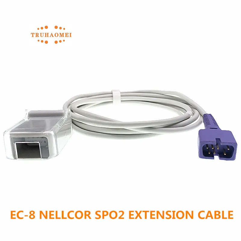 Reusable-SpO2-Sensor-Extension-Cable-For-Nellcor-EC-8-DEC-8-SCP-10-DOC ...