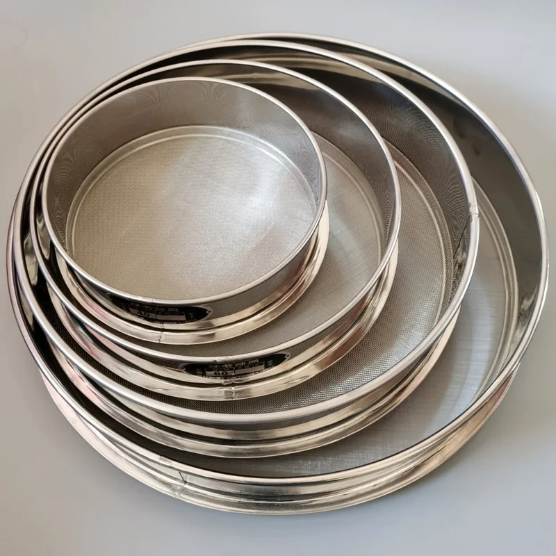 Round-304-Stainless-Steel-Lab-Sieve-Aperture-Standard-Sifters-Shakers ...