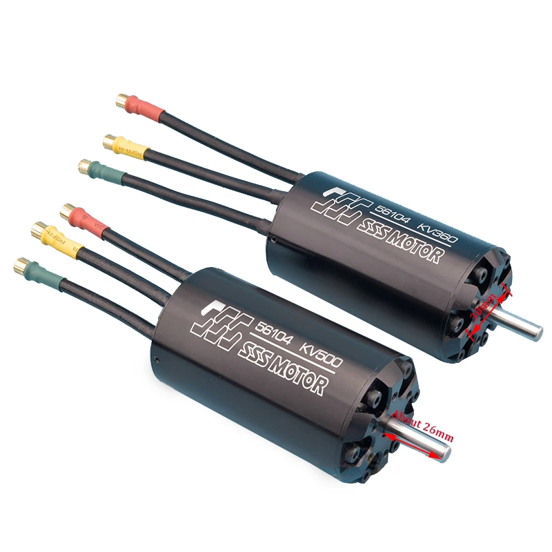 50V DC 영구 자석 모터, SSS 56123 수냉식 내부 로터 모델 평면 dc 모터