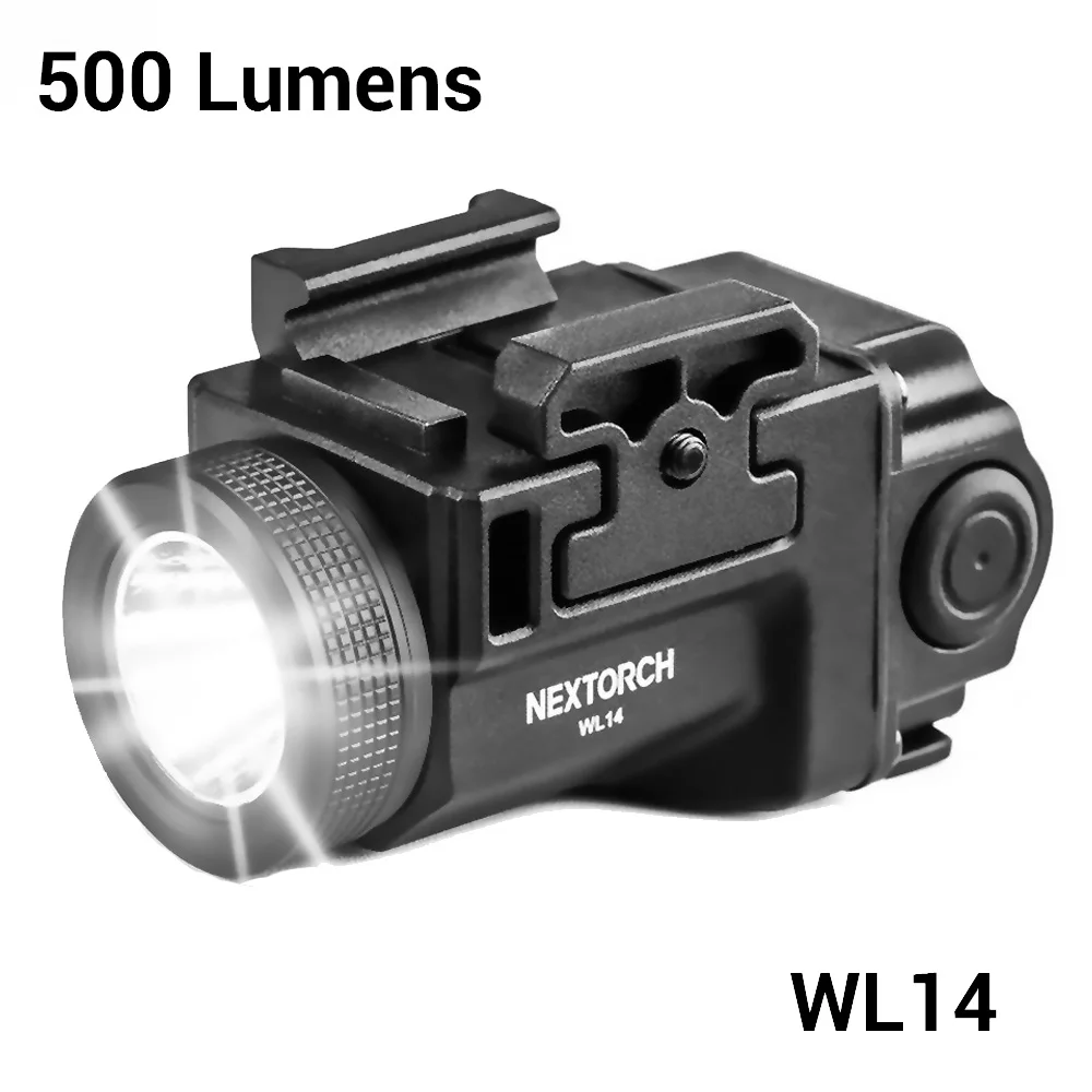 NEXTORCH Tactical Weapon Light 500 Lumens Pistol Gun Light Rechargeable ...
