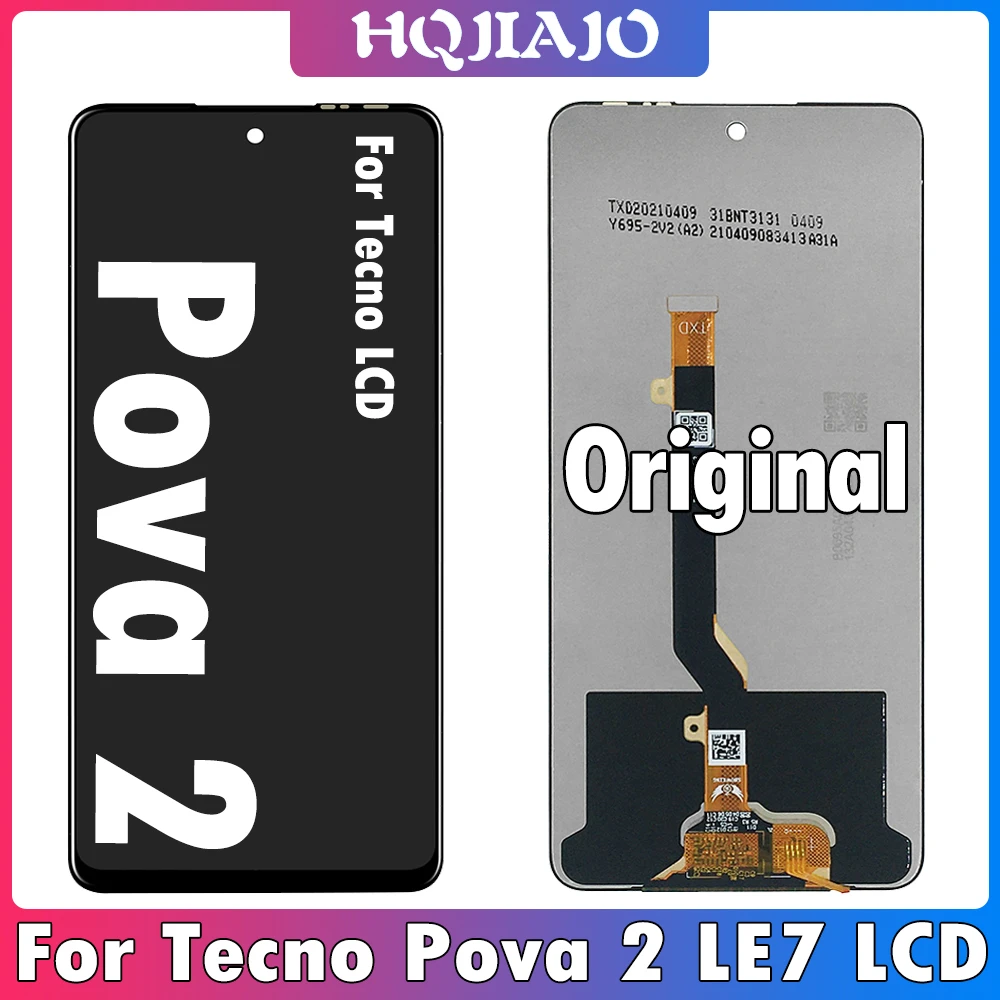6.9inch Original Lcd For Tecno Pova 2 Lcd Le7 Display Screen Touch ...