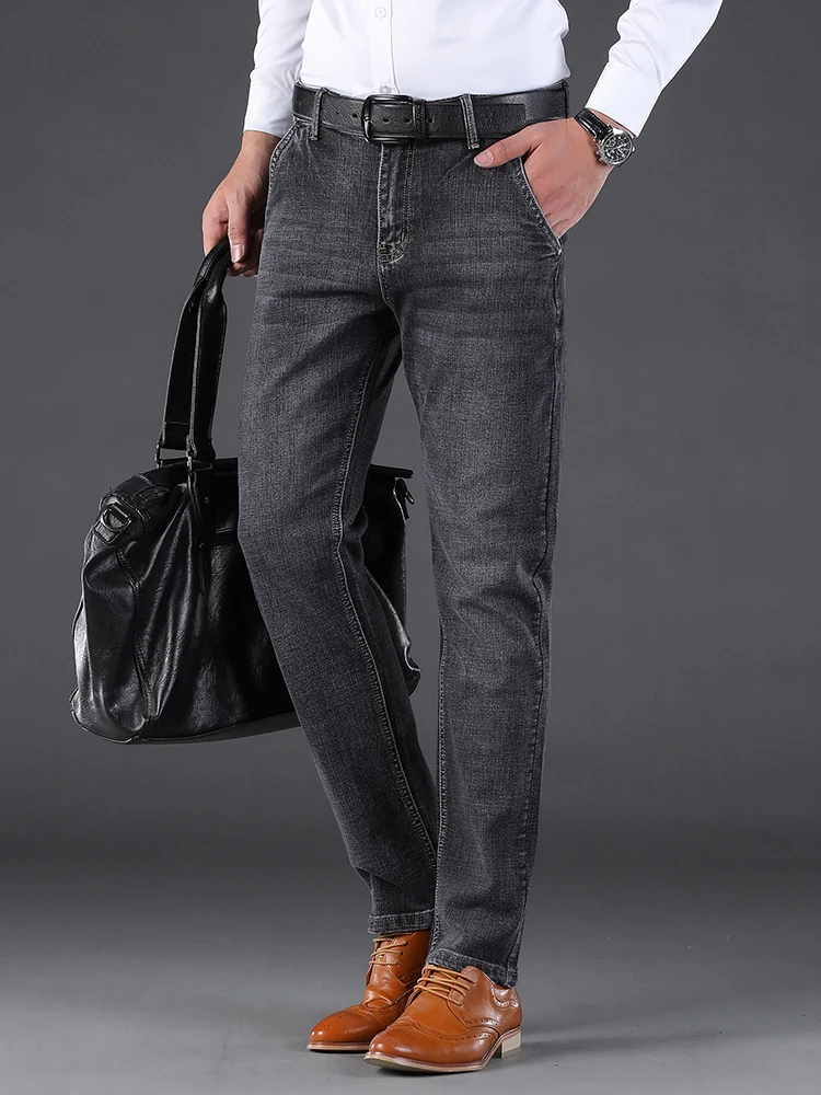 Men-s-Straight-Jeans-Autumn-Winter-Elastic-Anti-theft-Bag-Loose ...