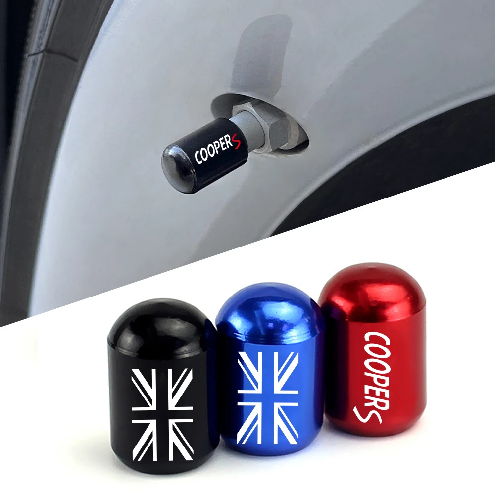 Car Aluminum Tire Valve Stem Cap For Mini Cooper S JCW F55 F56 R55 R56 ...