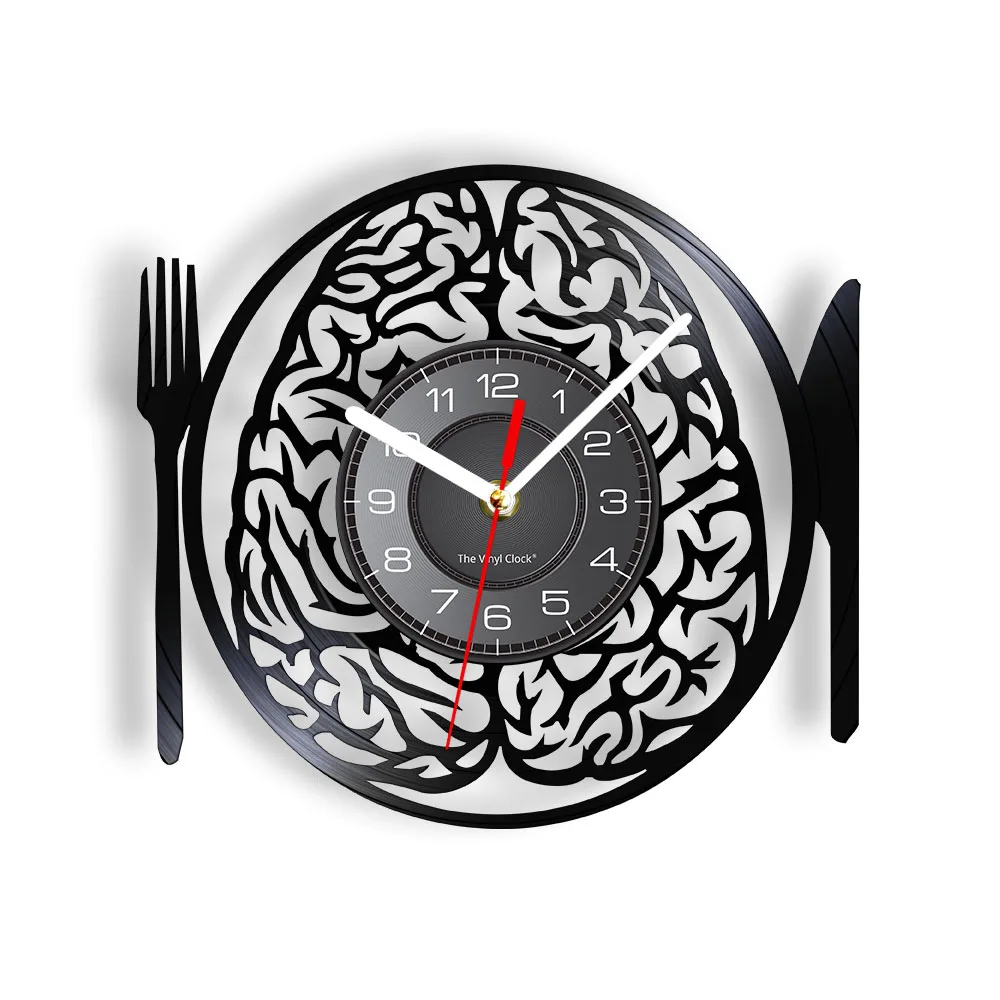 Don‘t Eat My Brain Wall Clock Neuron Medical Decor Anatomical Brain ...