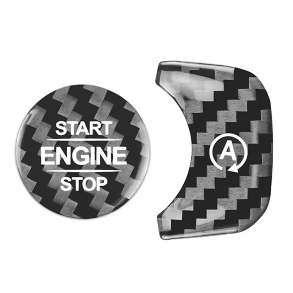 Carbon-Fiber-Car-Engine-Start-Button-Sticker-for-Mercedes-Benz-GLS-X167 ...