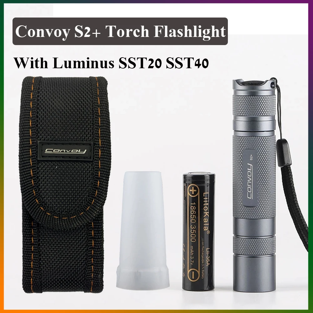 Convoy S2+ Sst20 Led Camping Flashlight For Outdoor Cycling 7135x8 ...