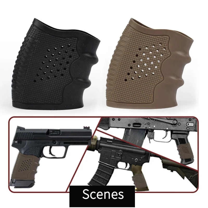 Tactical Holster Grip Rubber Glock19 Soft Sleeve Anti-slip Gun Pistol Glove Non-slip Protect ...