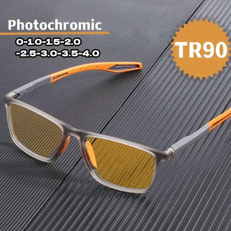 Men-Ultralight-Photochromic-Glasses-TR90-Frame-Myopia-Eyeglasses-Women ...