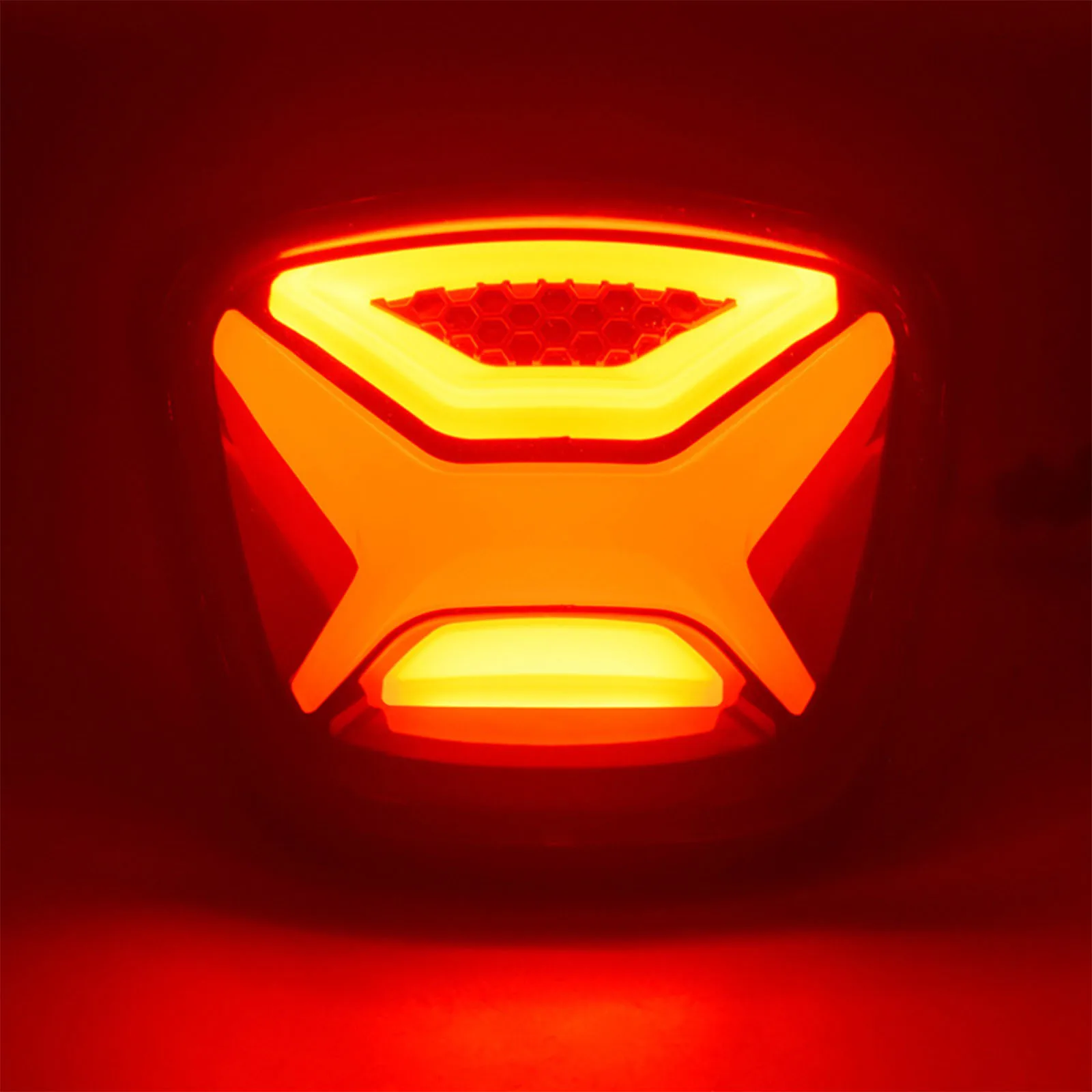 Motorcycle Tail Light Brake Turn Signal Integrated LED Rear Lamp Stop ...