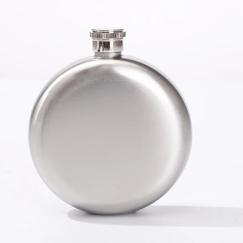 Portable-Circular-Stainless-Steel-Hip-Flask-Wine-Bottle-5-ounce-Round ...