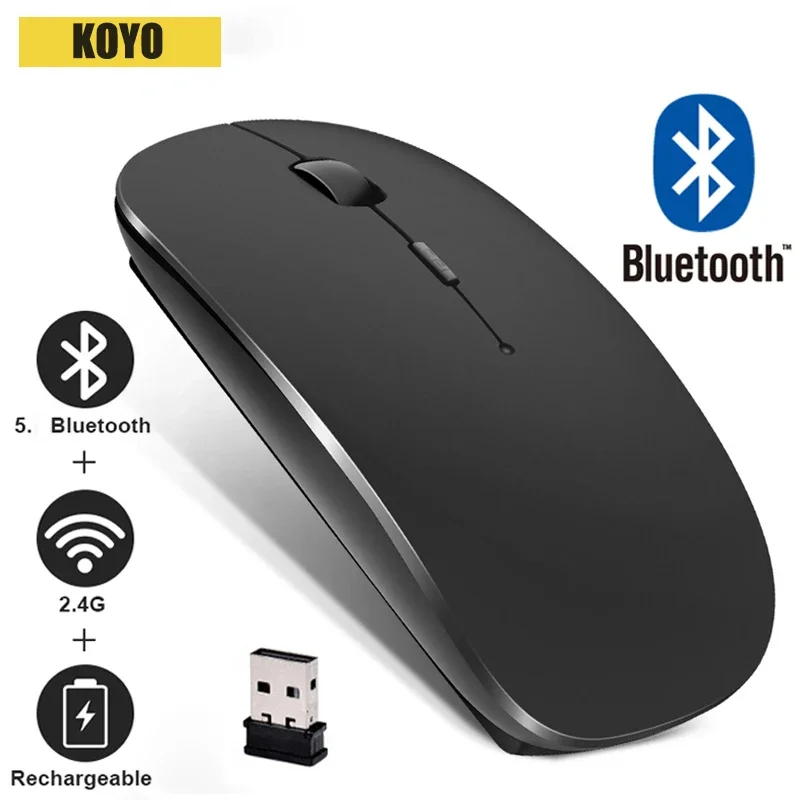 Rechargeable Bluetooth Mouse Wireless Mouse Bluetooth Computer Silent ...