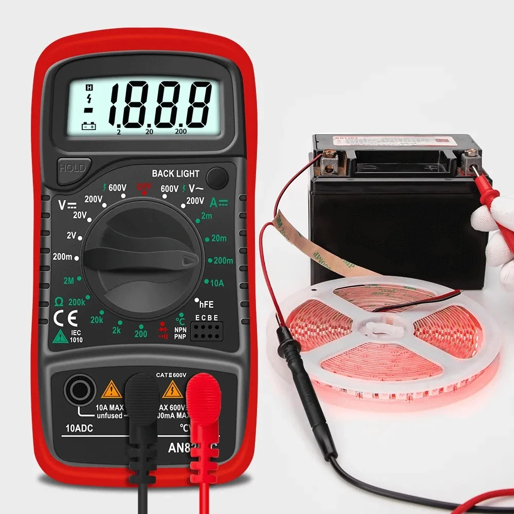 Digital-Multimeter-AC-DC-Ammeter-Volt-Ohm-Multimetro-Tester-Meter-With ...