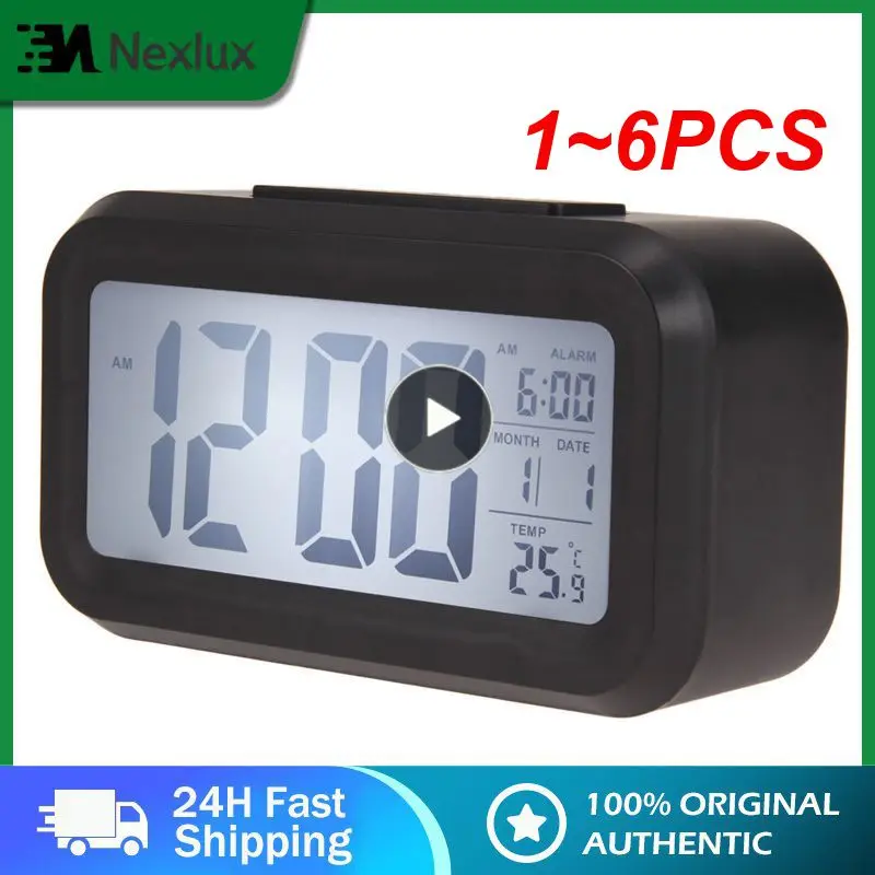 1-6PCS-In-1-Multi-function-Alarm-Clock-Temperature-Display-Intelligent ...
