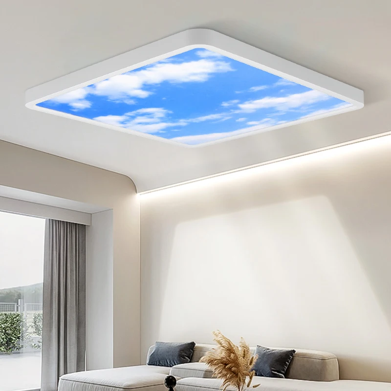 Modern-Blue-Sky-Led-Ceiling-Lamp-48W-24W-18W-Sky-Panel-Ceiling-Lights ...