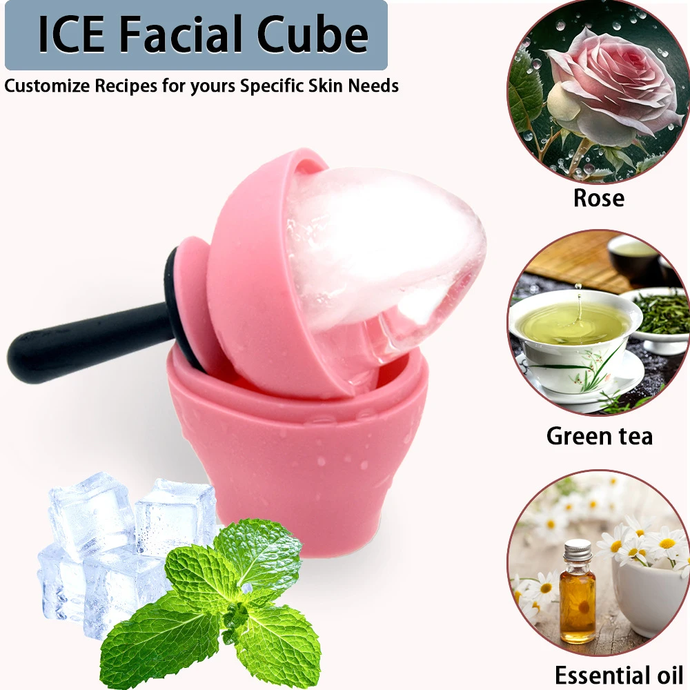 Silicone-Ice-Facial-Cube-Tray-Beauty-Lifting-Ice-Hockey-Roller-Mould ...