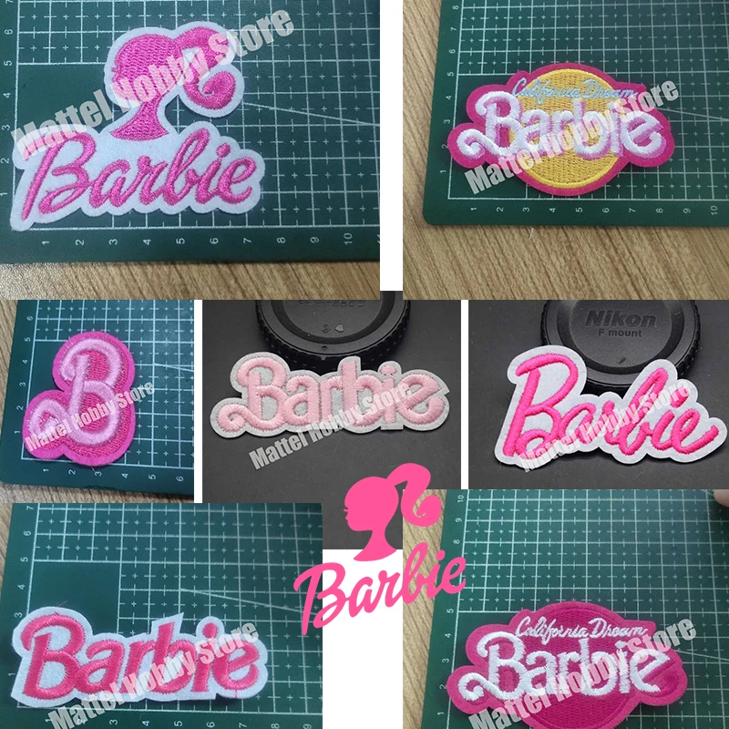 Pegatinas-bordadas-de-princesa-Barbie-Kawaii-parches-de-ropa-para ...
