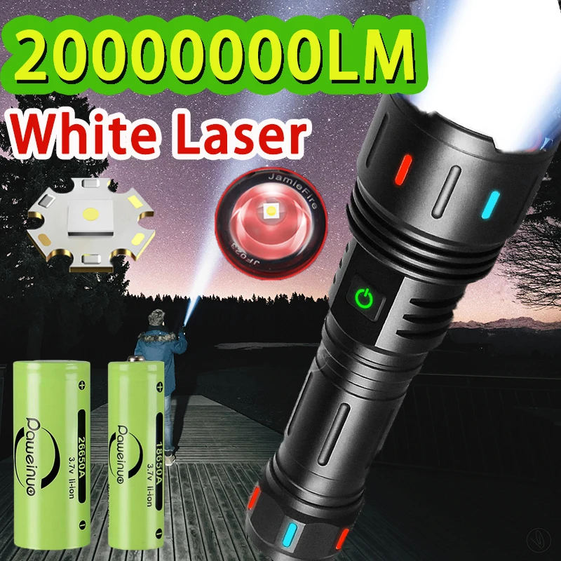 High-Power-20000000LM-White-Laser-Flashlight-Fluorescent-Light ...