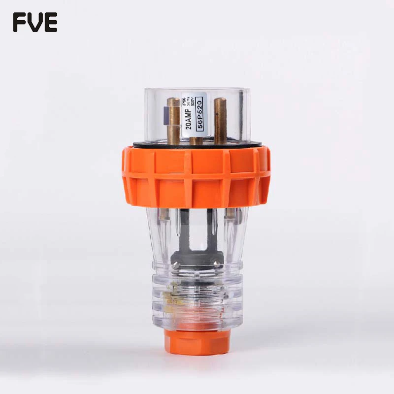 *20a 5pin 3 Phase Straight Male Plug And Socket Ip66 56p520 ...