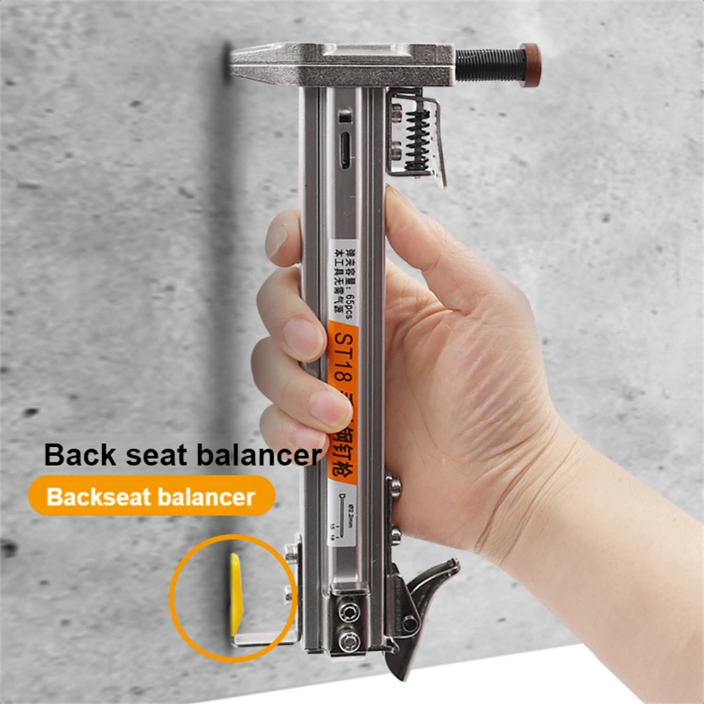 St 18 Manual Steel Nail Gun Rivet Tool Decoration Concrete Steel Nails ...