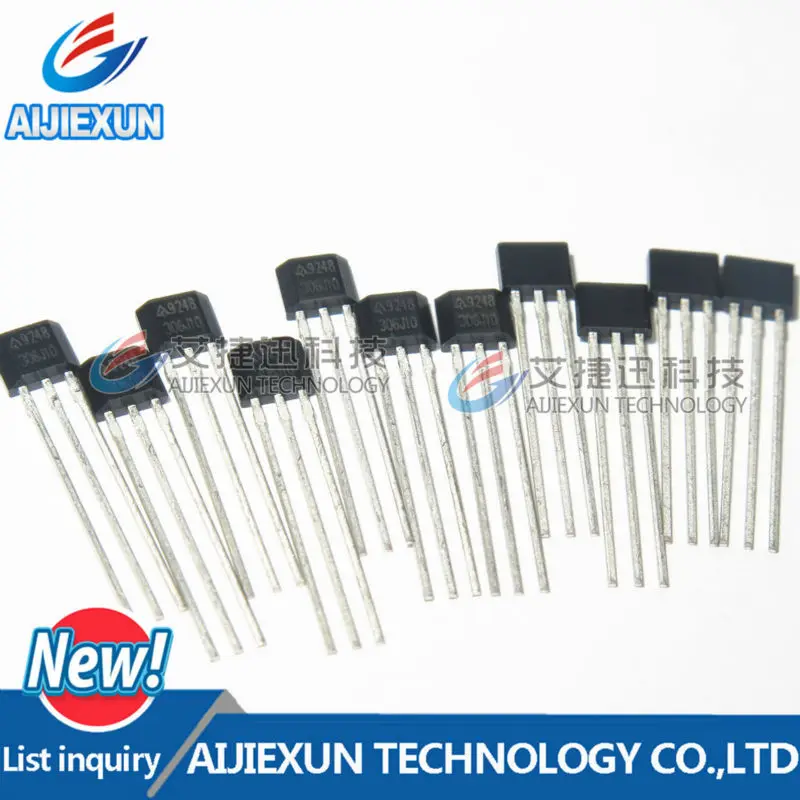 10Pcs AH9248Z3TR-G1 AH9248Z3TR TO-92-3 Board Mount Hall Effect ...