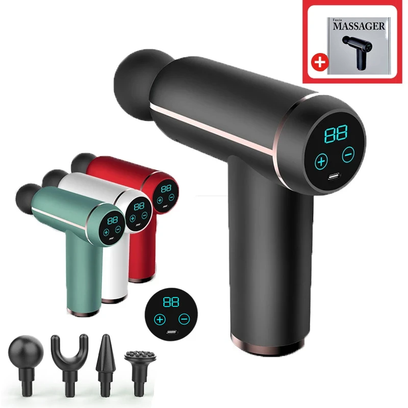 Portable Massage Gun Percussion Deep Tissue Body Muscle High Frequency ...