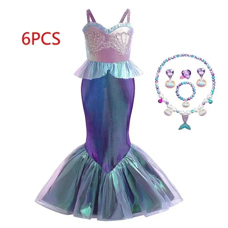 New-Girl-Mermaid-Role-Play-Tulle-Sticker-Diamond-Splice-Holiday-Strap ...