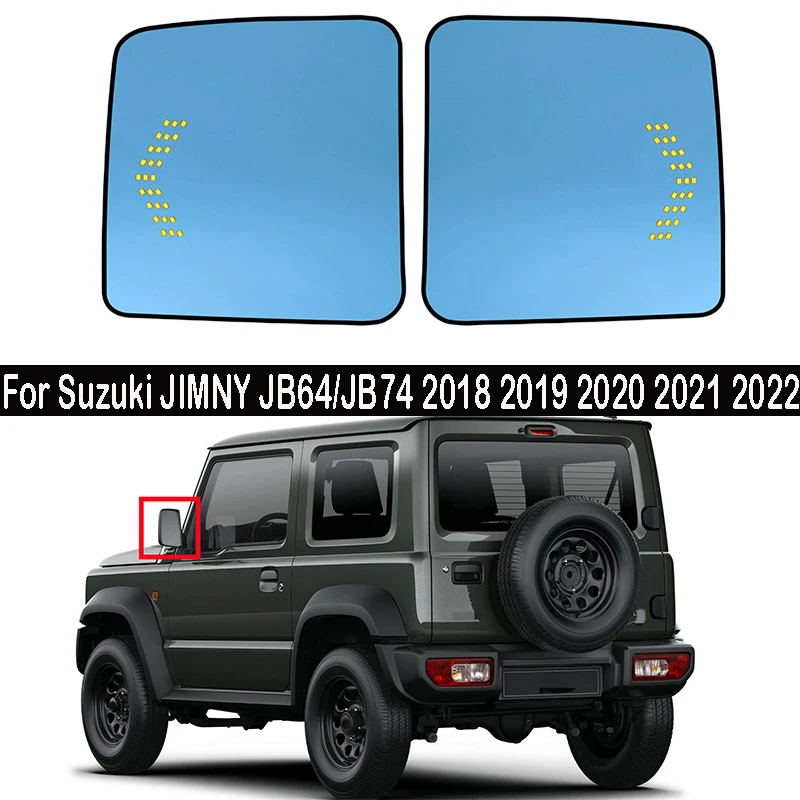 Side-Rearview-Mirror-Blue-Glass-For-Suzuki-Jimny-JB64-74-2018-2019-2022 ...