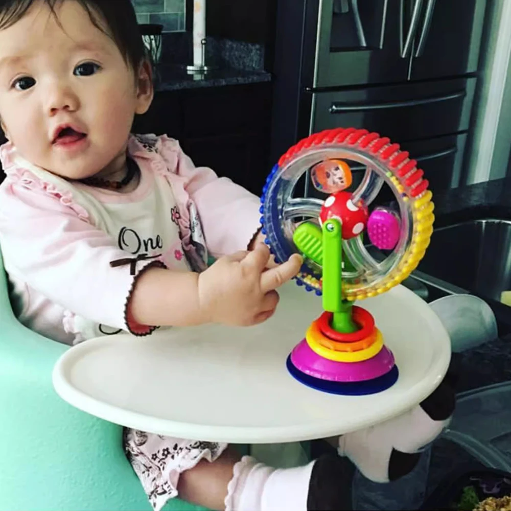Baby Rotating Ferris Wheel Rattle with Suction Cup Rattle Toy Funny ...