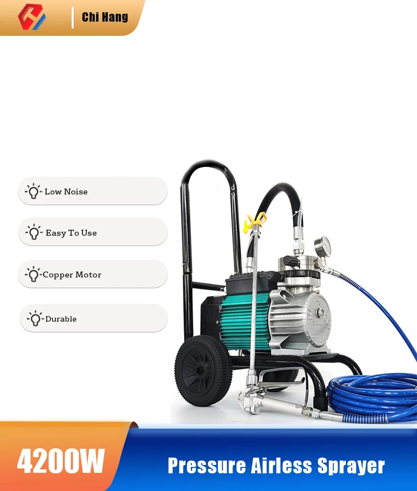 220V-4200W-High-Pressure-Airless-Sprayer-Latex-Paint-Interior-And-Exterior-Wall-Paint-Sprayer ...
