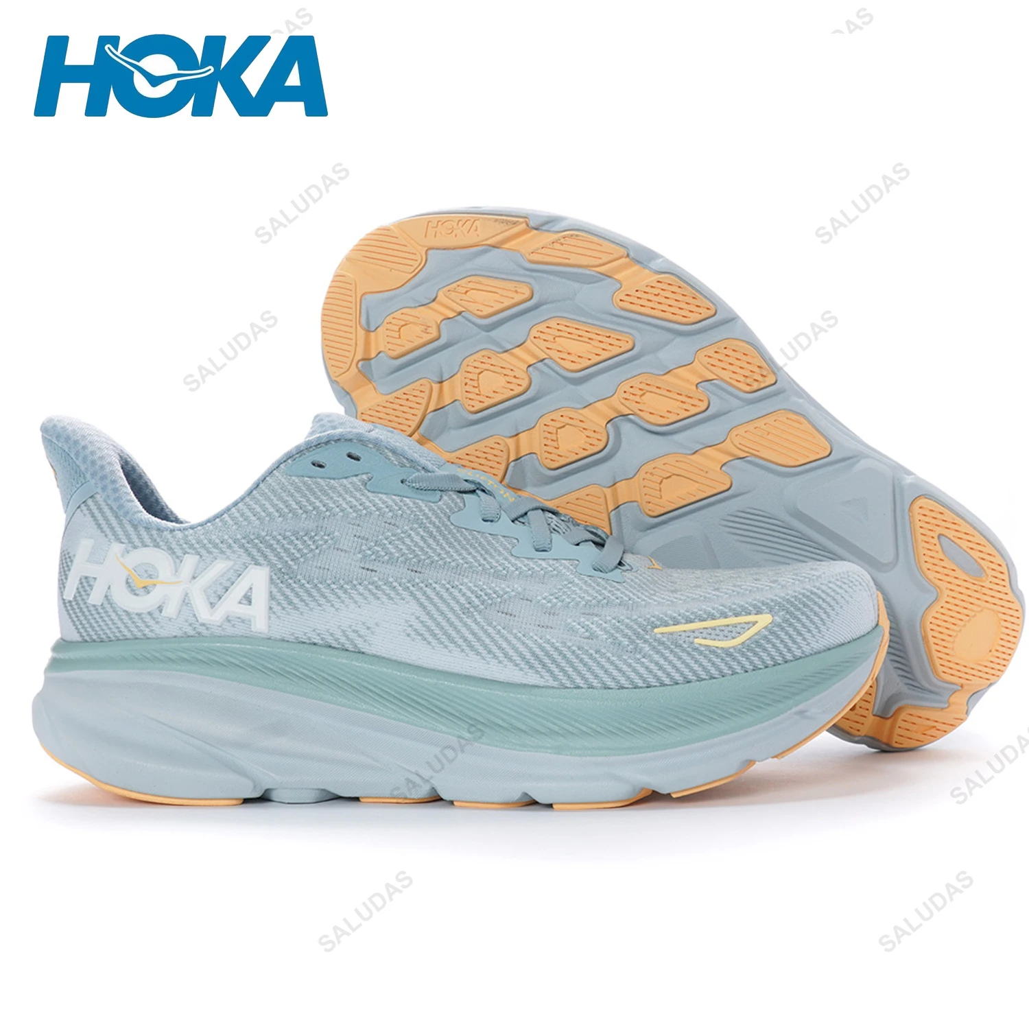 HOKA Sneakers Clifton 9 Ultra Light Elastic Running Shoes Men Multi ...