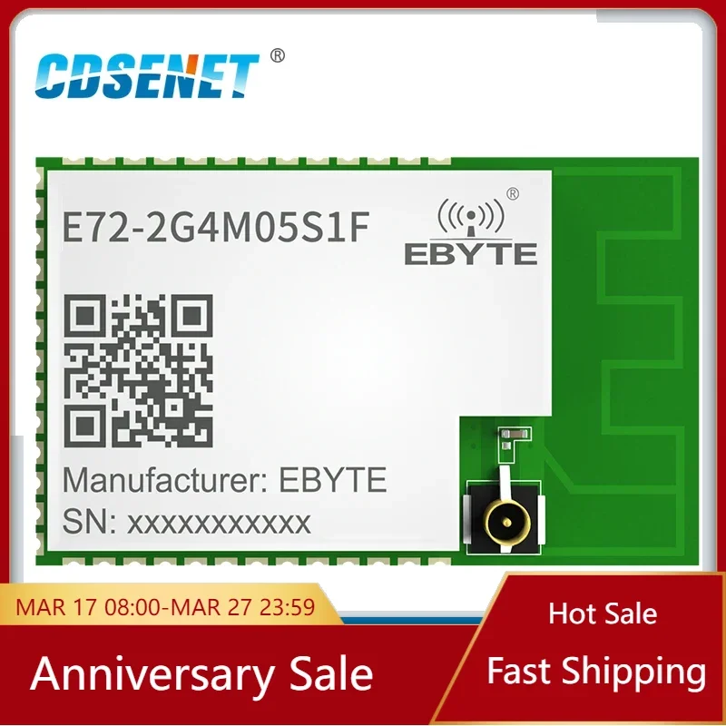 CC2652 MODULE CC2652RB 2.4GHz ZigBee 3.0 Thread BLE 5dBm CDSENET E72 ...