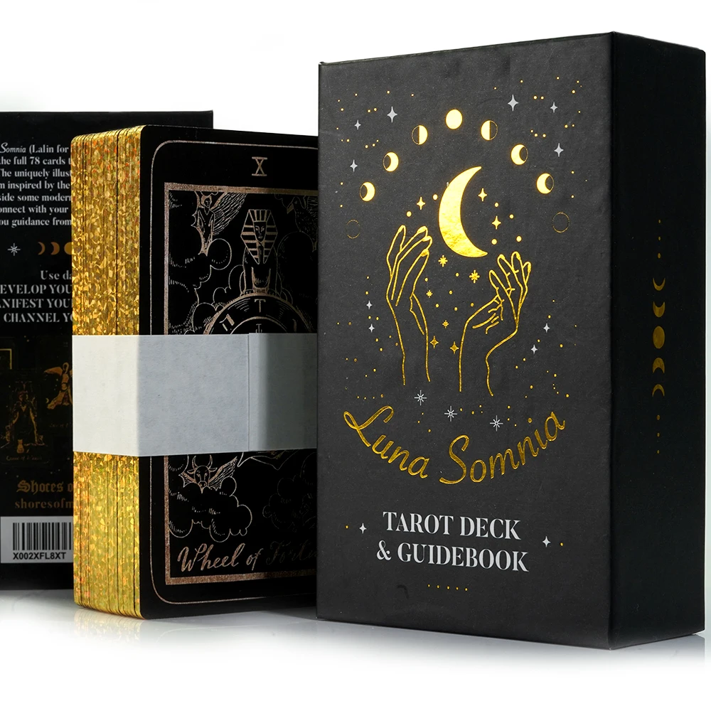 Luna-Somnia-Tarot-Deck-with-Guidebook-Box-78-Cards-Complete-Full-Deck-Starry-Dreams-Celestial ...