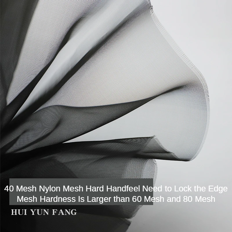 Black Nylon Mesh Fabric