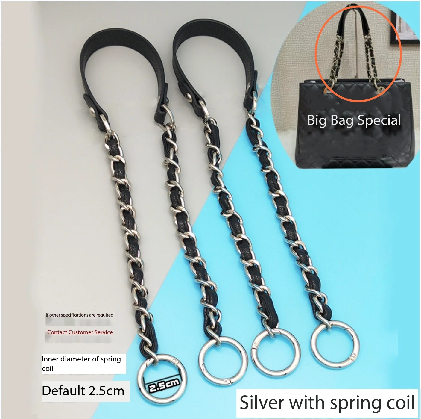 Thick-Bag-Chain-Underarm-Bag-strap-Big-Bag-Shoulder-Chain-Crossbody-Shoulder-Width-Lychee ...