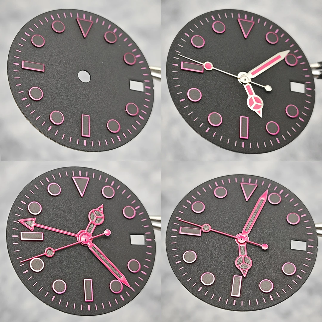 28-5mm-NH34-Watch-Dial-4-Pointer-Set-GMT-Mechanical-Accessories-SUB ...