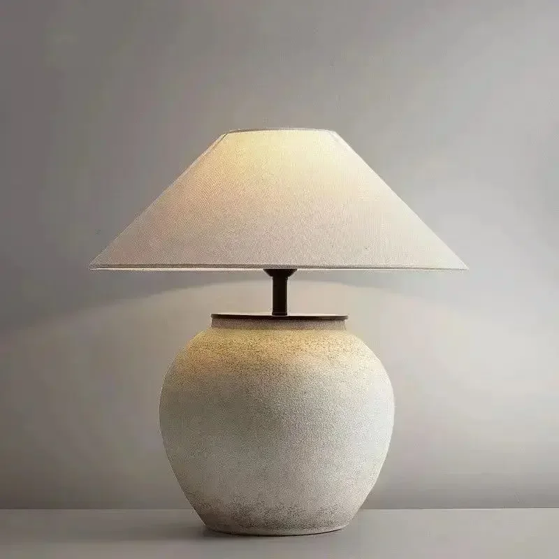 Creative-Minimalist-Ceramic-Table-Lamp-Wabi-sabi-Style-Retro-Bederoom ...