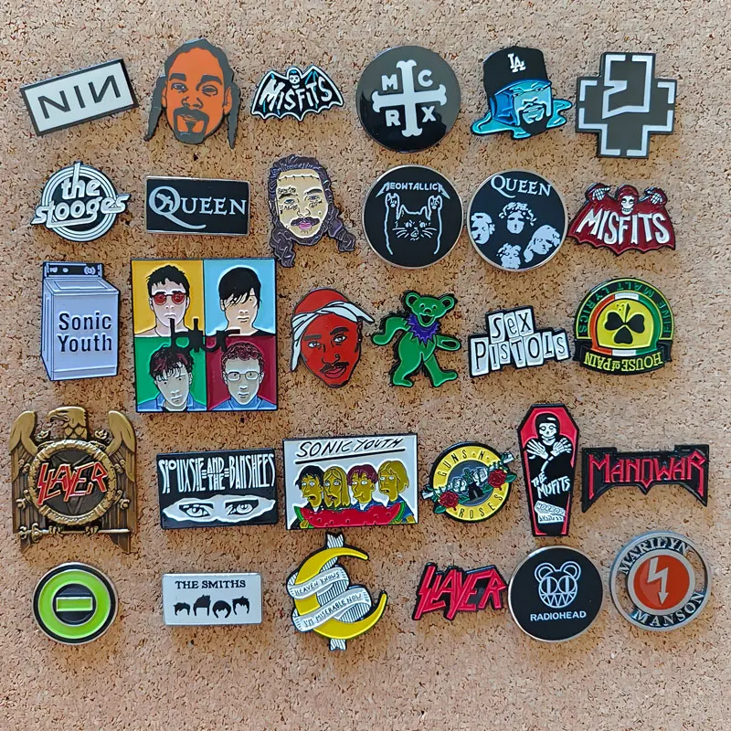 Broche-de-banda-de-Rock-cl-sico-insignias-de-m-sica-Punk-divertidas ...