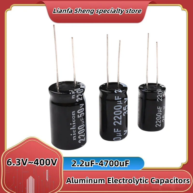 High Frequency Low Esr Aluminum Capacitor10v 16v 25v 35v 50v 400v 100uf ...