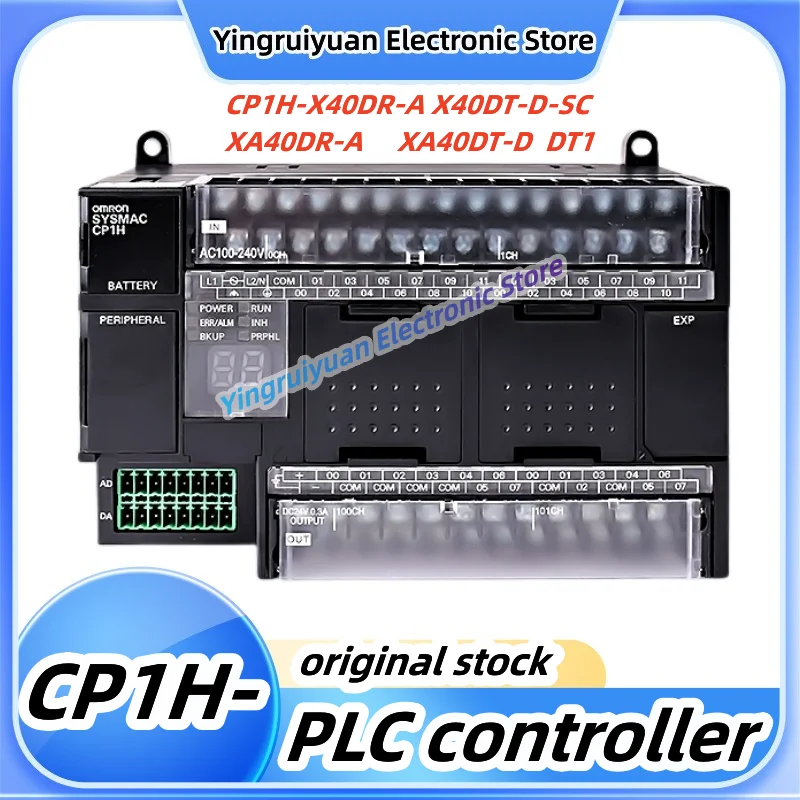 Controlador PLC CP1H-X40DR-A, X40DT-D-SC, XA40DR-A, relé DT1, stock original