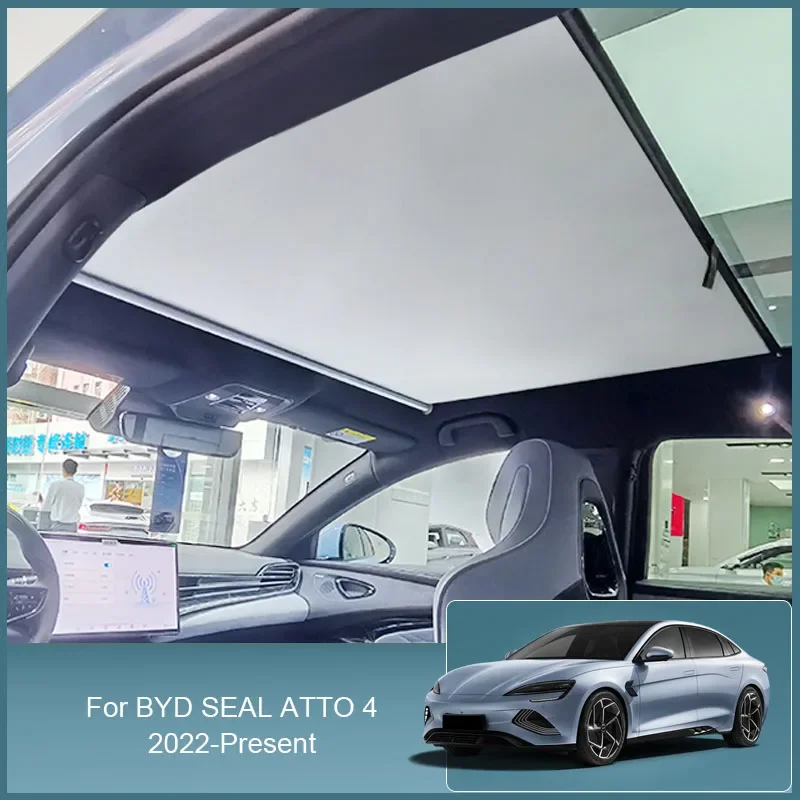 Pára-sol retrátil do carro para BYD SEAL ATTO 4 2022-2025, telhado de ...