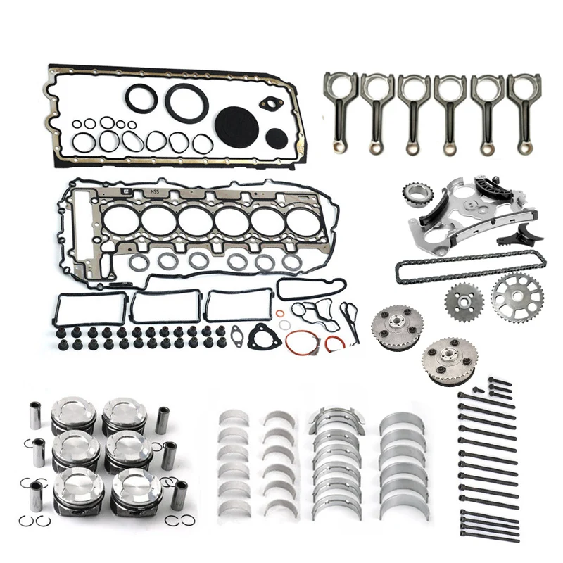 N55B30-Full-set-Engine-Rebuild-Kit-Crankshaft-Con-Rods-Timing-Kit-For ...