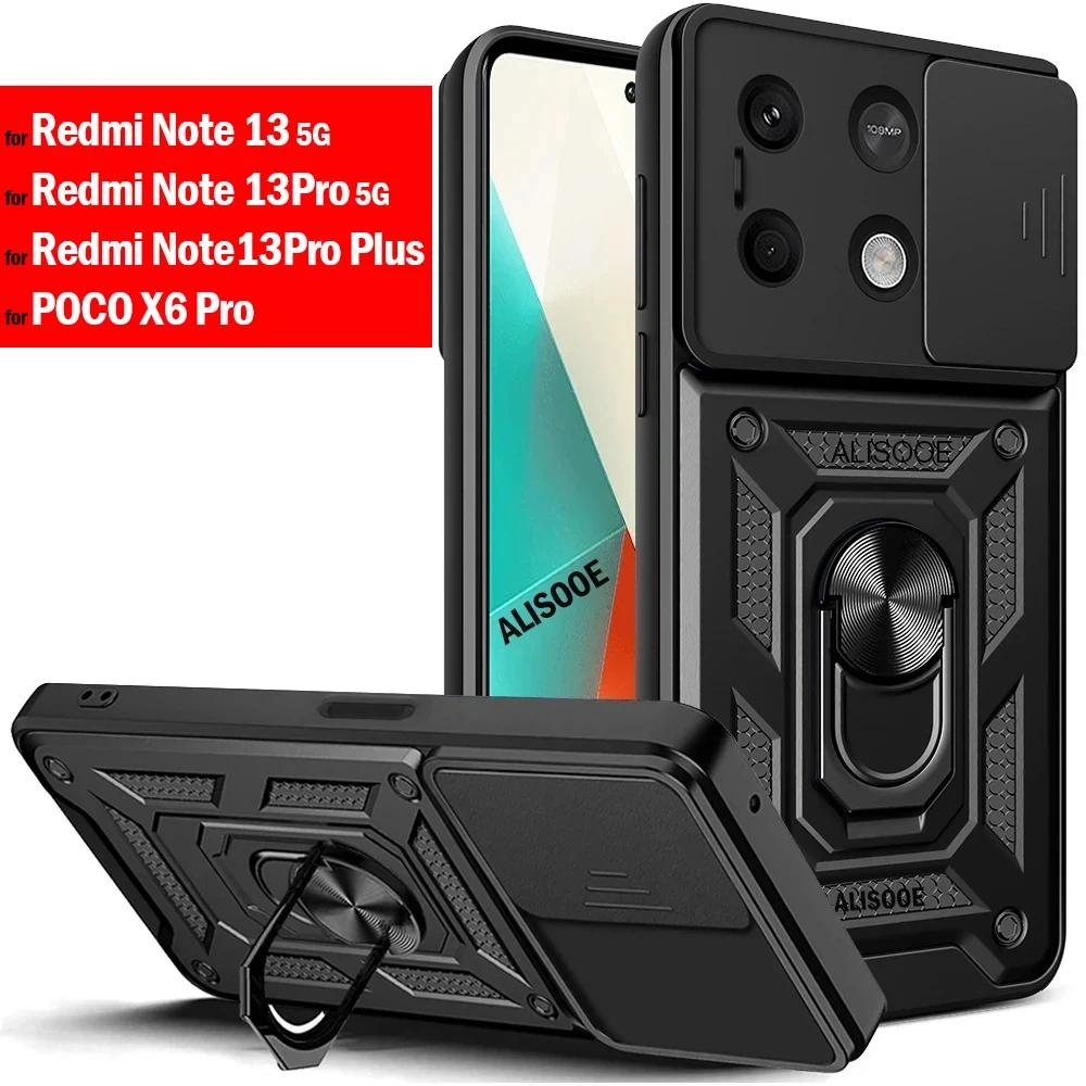 Armor-Funda-for-Redmi-Note-13-Pro-Plus-5G-POCO-X6-Pro-Case-Slide-Camera ...